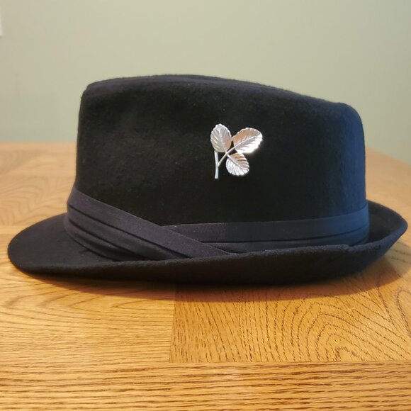 Accessories | Black Fedora Hat Unisex Hat Band Pin | Poshmark